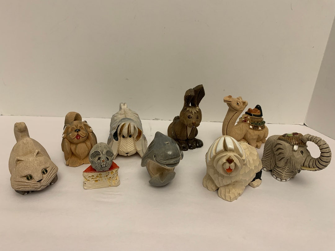 Retired Artesania Rinconada Ceramic Carved Animals Classic Collection ...