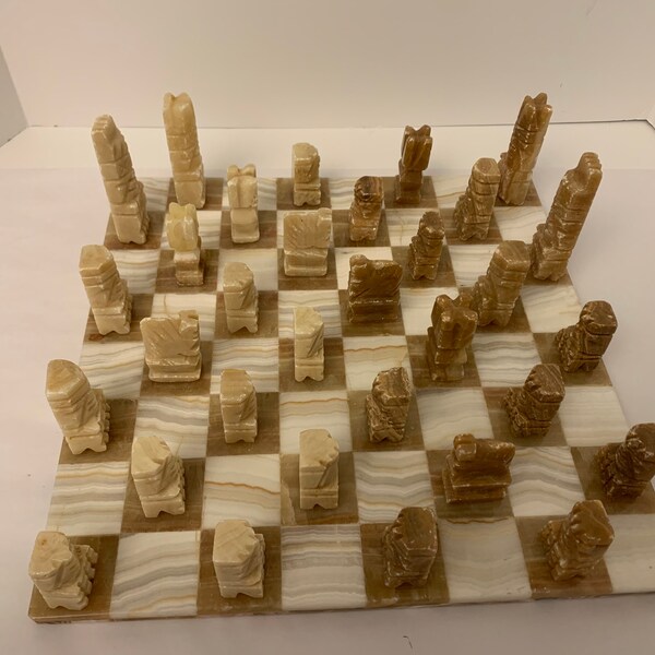 Stone Chess Set - Etsy