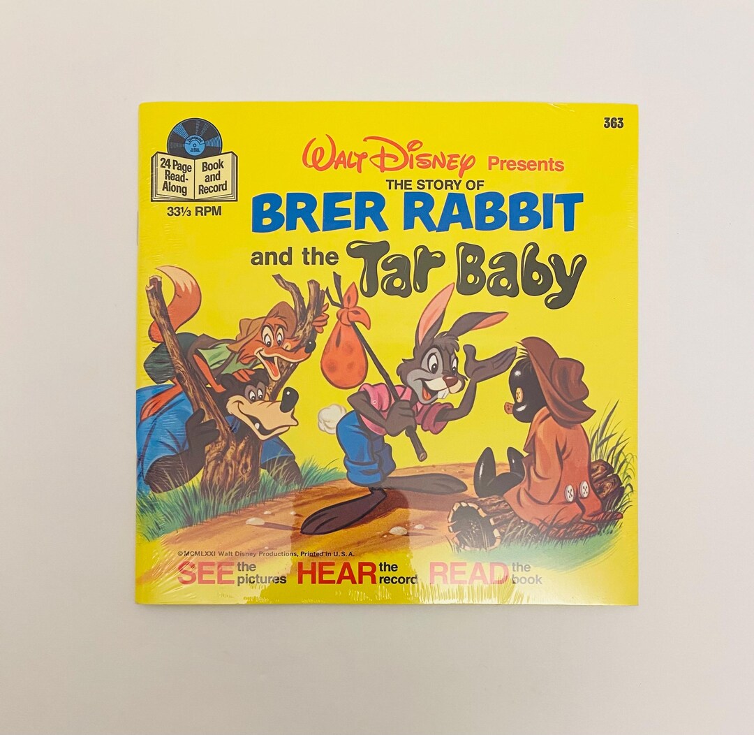 Walt Disney See Hear Read Brer Rabbit and Tar Baby Book & Record New ...