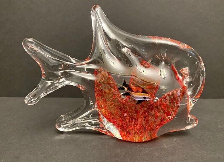 Murano Style Art Glass Fish Hand Blown Glass - Etsy