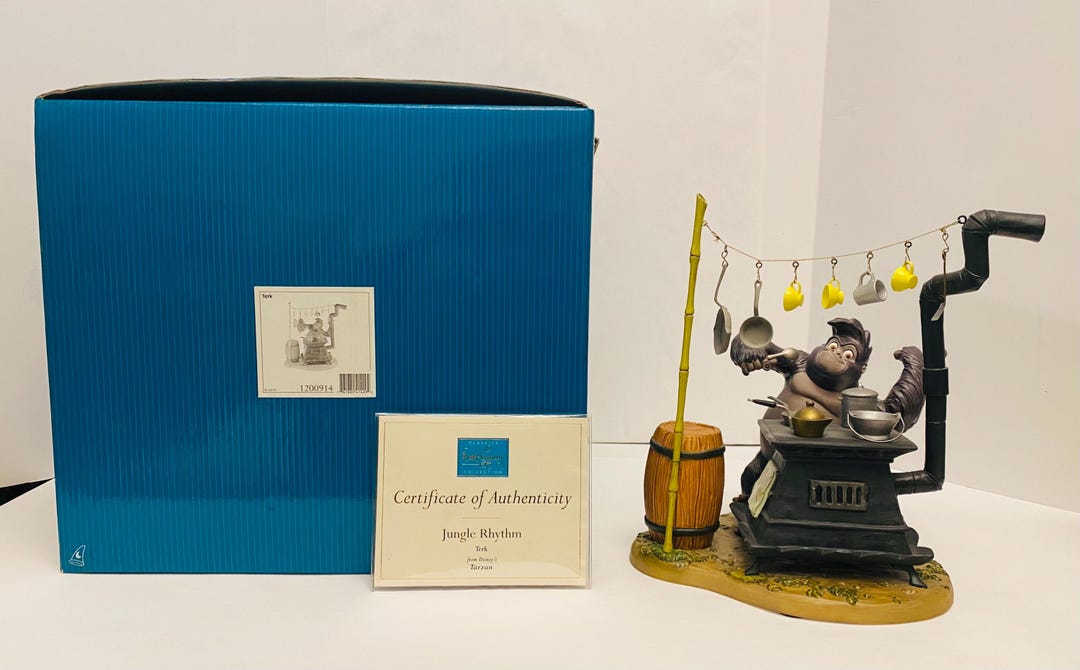 WDCC Walt Disney Tarzan's Terk Jungle Rhythm Statue W/original Box and ...