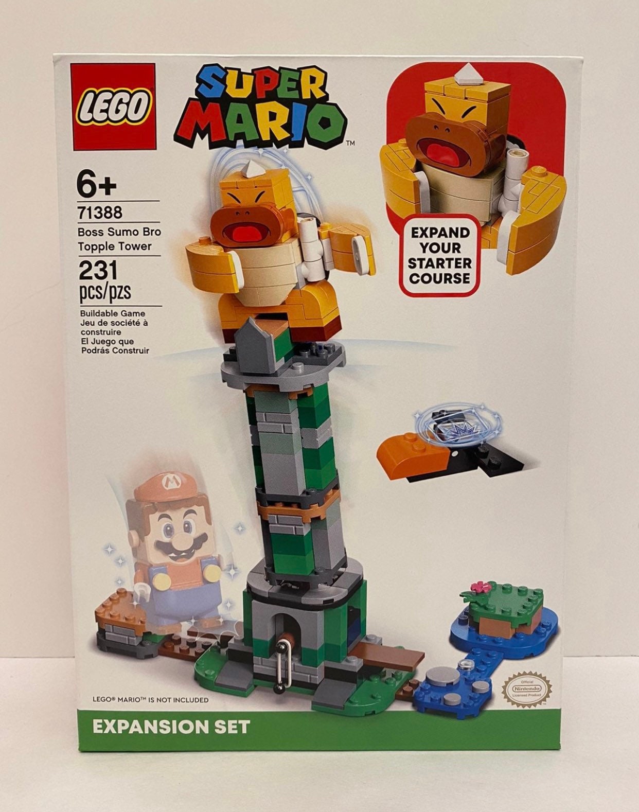 New Lego Super Mario Boss Sumo Bro Topple Tower Expansion Set - Etsy