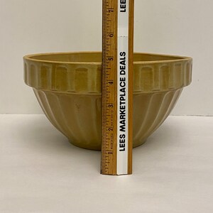 Antique Yelloware Yellow Ware 9 Ribbed Stoneware Mixing Nesting Bowl ...