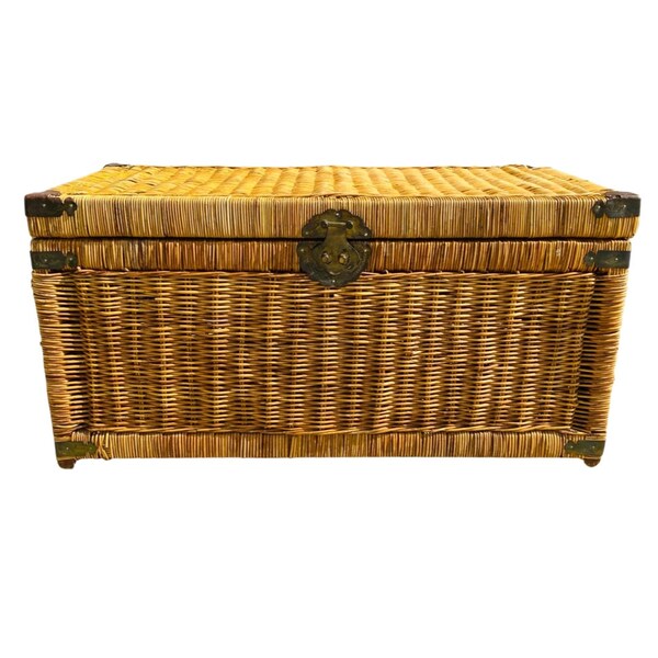 Wicker Trunk - Etsy
