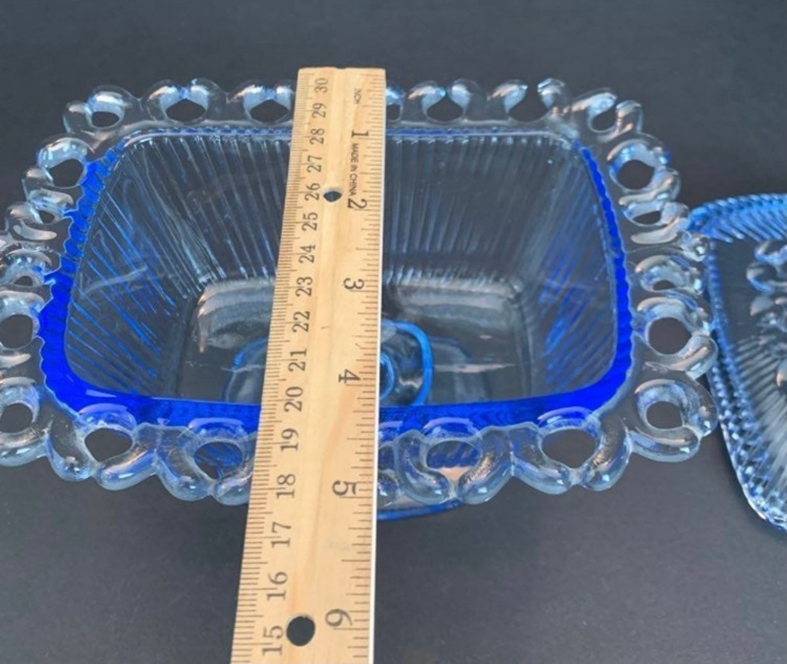 Vintage Oblong Candy Box and Cover by Indiana Glass Co. - Etsy