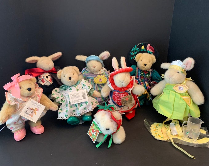 Vintage Muffy Vanderbear And Hoppy Vanderhare North American Bear Company Nabco Etsy