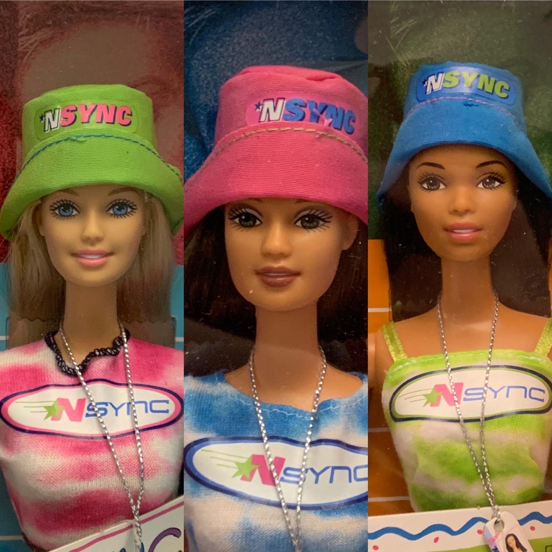 BARBIE Dolls Nsync 1 Fan Collector Cards 2000 Mattel New Opened Box ...