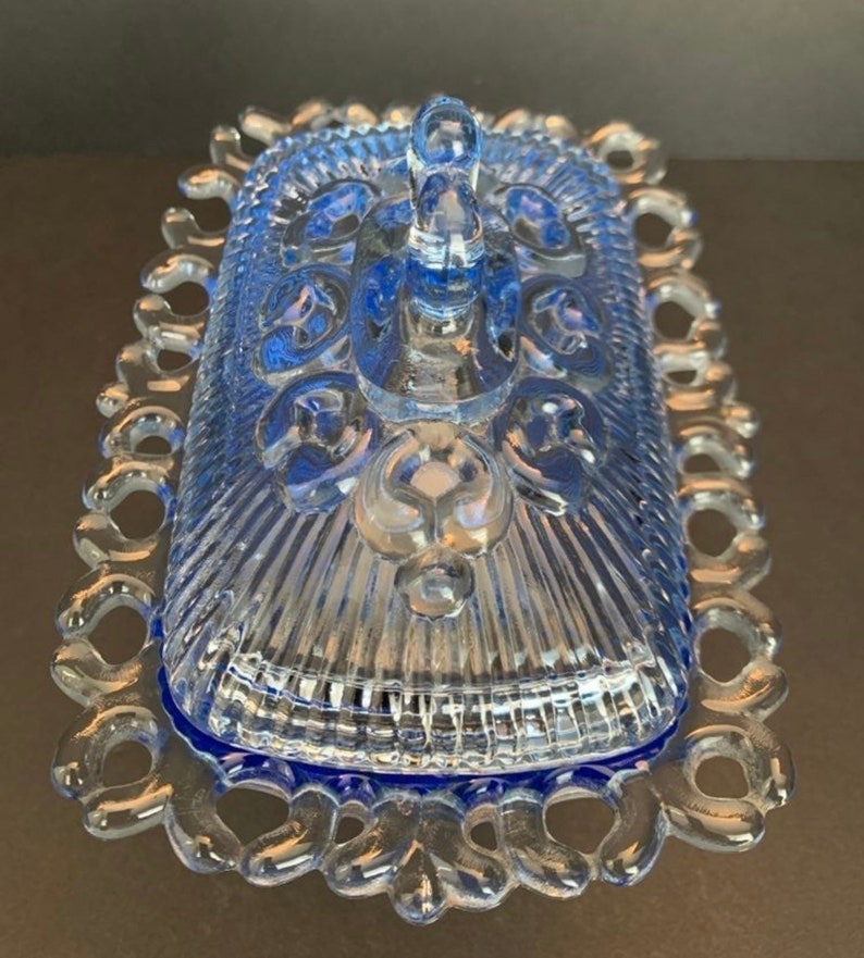 Vintage Oblong Candy Box and Cover by Indiana Glass Co. - Etsy