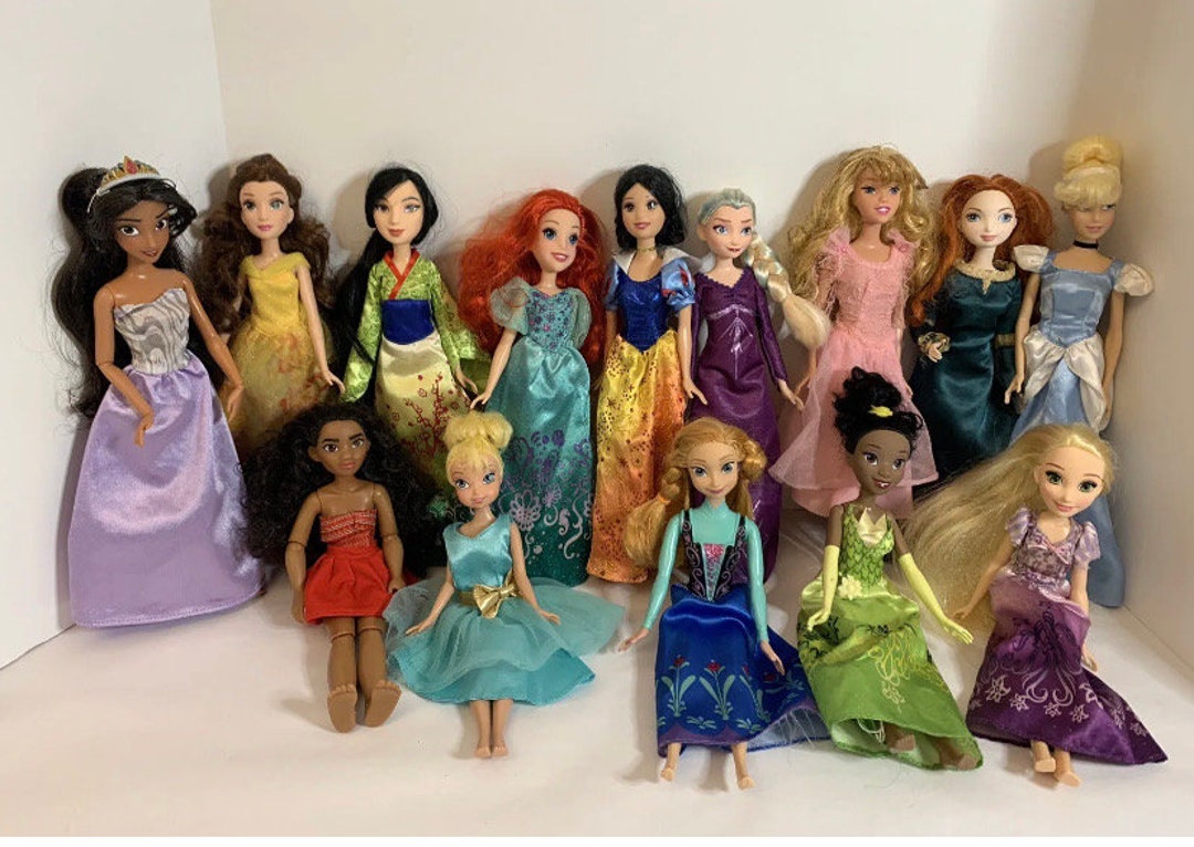 Vintage Disney Princess Barbie Dolls 14 Doll Lot - Etsy