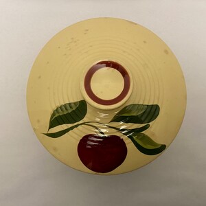 Vintage Watt Pottery 601 Apple 3 Leaf Design Ribbed Bowl With Lid. - Etsy