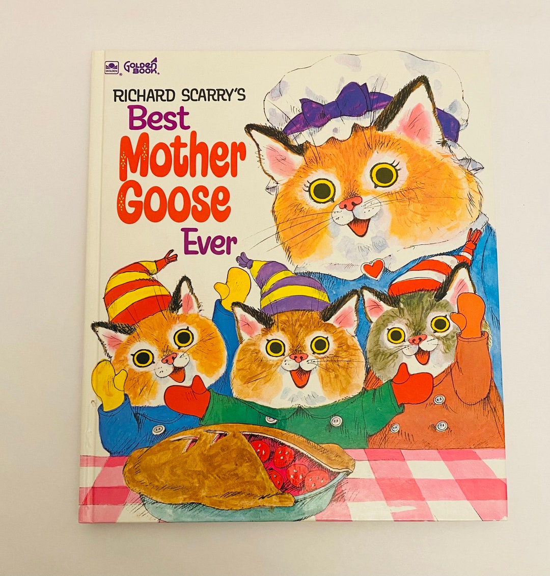 Richard Scarrys Best Mother Goose Ever HC 1964 Golden Book Western ...