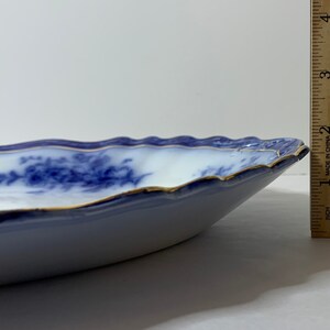 FLOW BLUE TOURAINE 15 Oval Serving Platter, C. 1880s Henry Alcock - Etsy