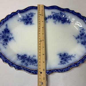 FLOW BLUE TOURAINE 15 Oval Serving Platter, C. 1880s Henry Alcock - Etsy