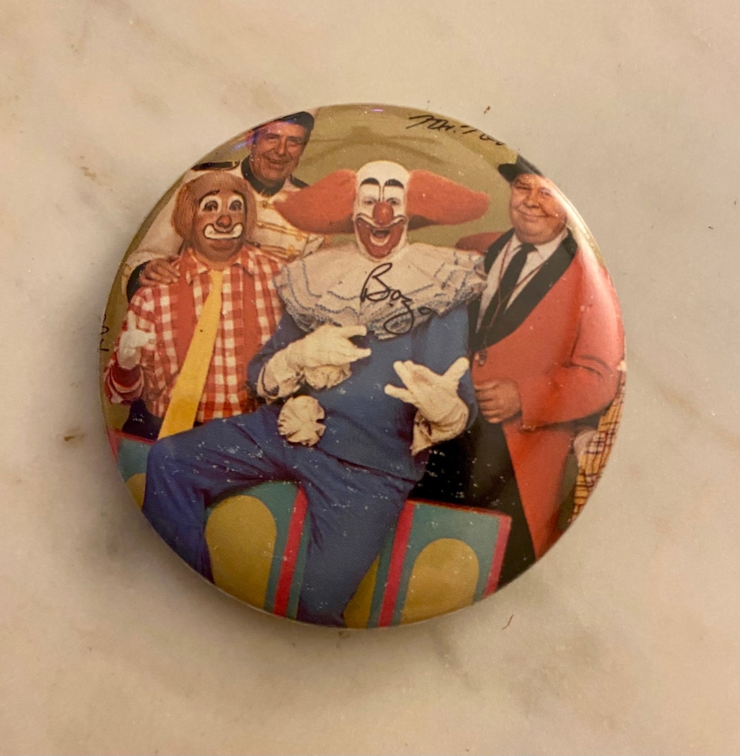 Vintage Bozo the Clown 2 Promo Pin Back Button. - Etsy
