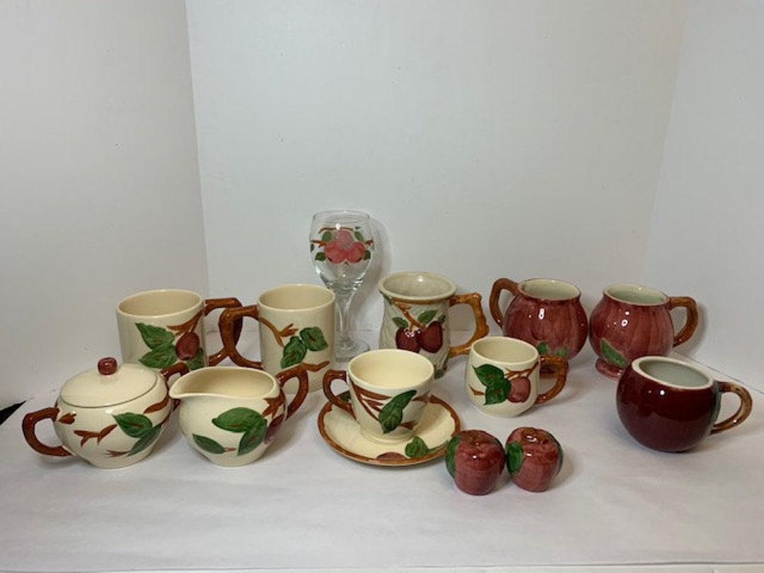 Vintage Franciscan Apple Dinnerware Earthenware 1995 Farmhouse Coffee ...