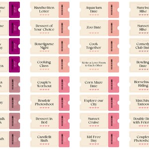 100 Printable Love Coupons - Romantic Gift for Couples, Valentine's Day ...