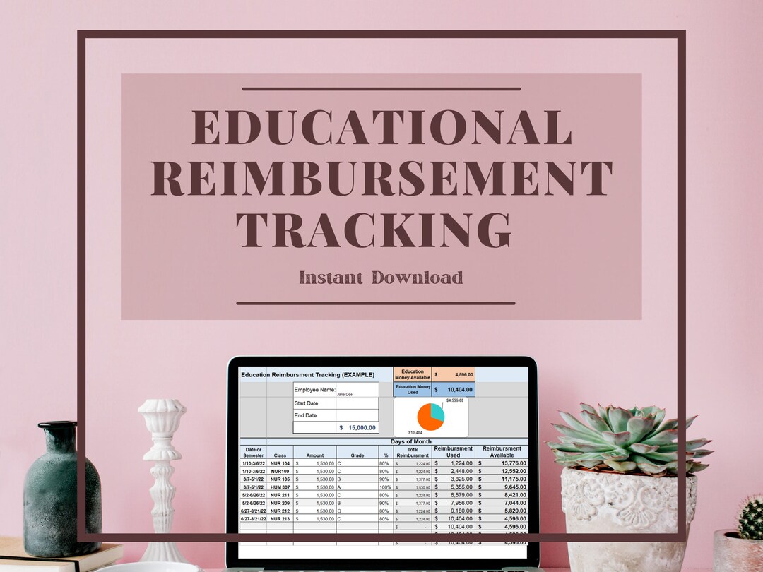 Educational Reimbursement Tracker - Etsy