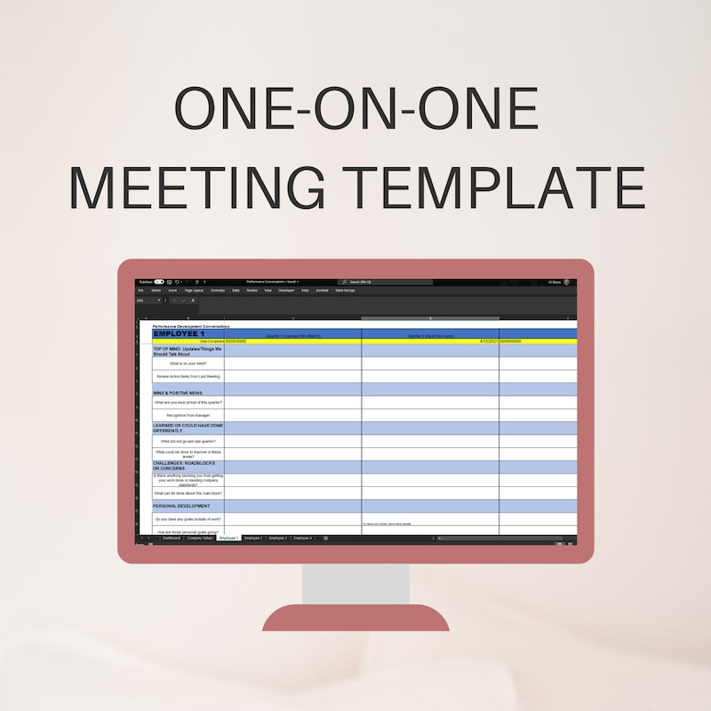 1:1 Onenote Templates - Etsy