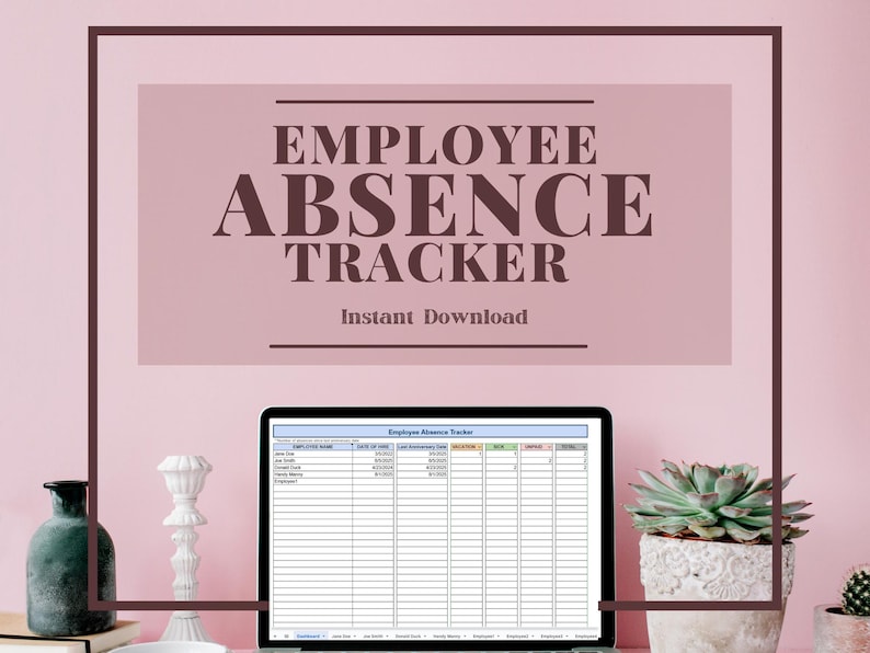 Employee Absence Tracker - Etsy