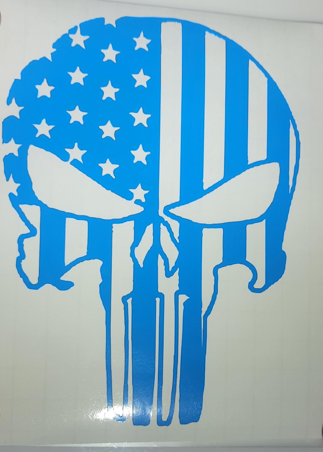 Punisher Skull With Flag - Etsy