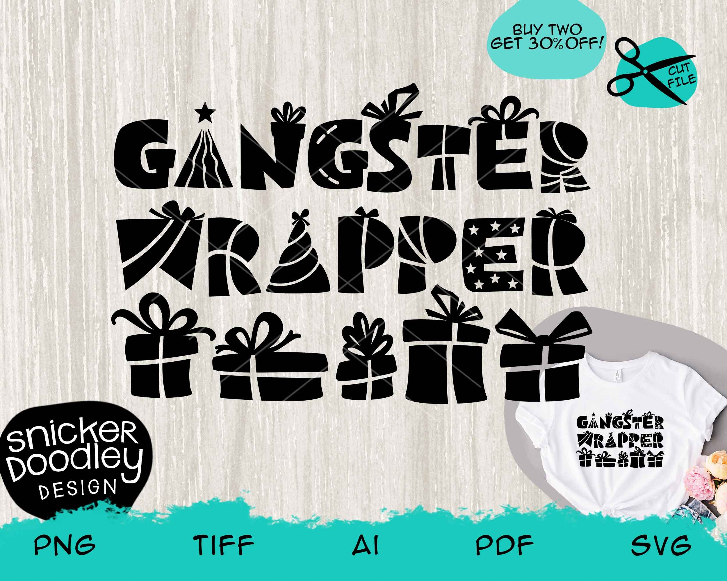 Gangster Wrapper SVG Cut File for Cricut Silhouette Cutting Machines ...