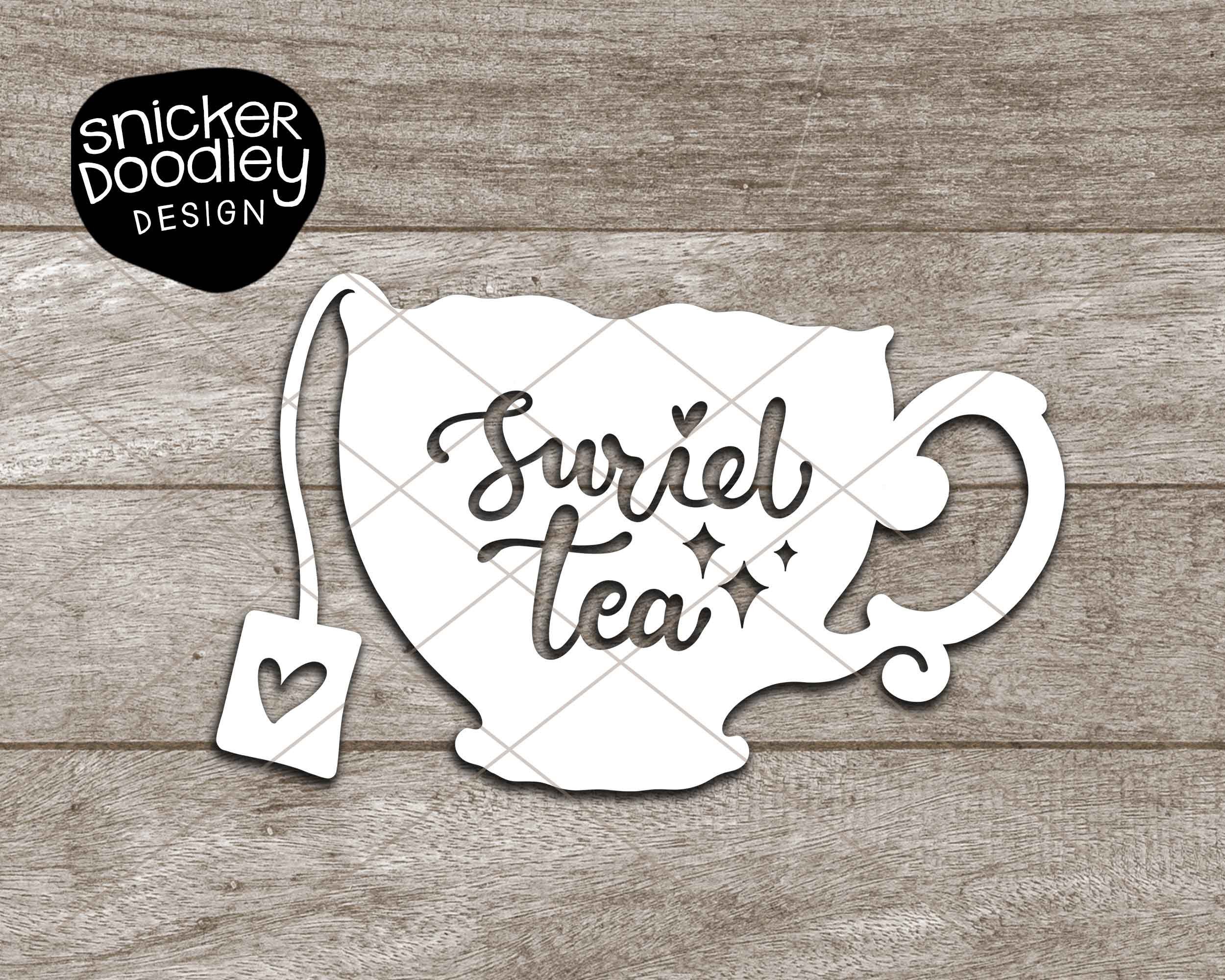 Suriel Tea SVG Cut File for Cricut + Silhouette Cutting Machines ...