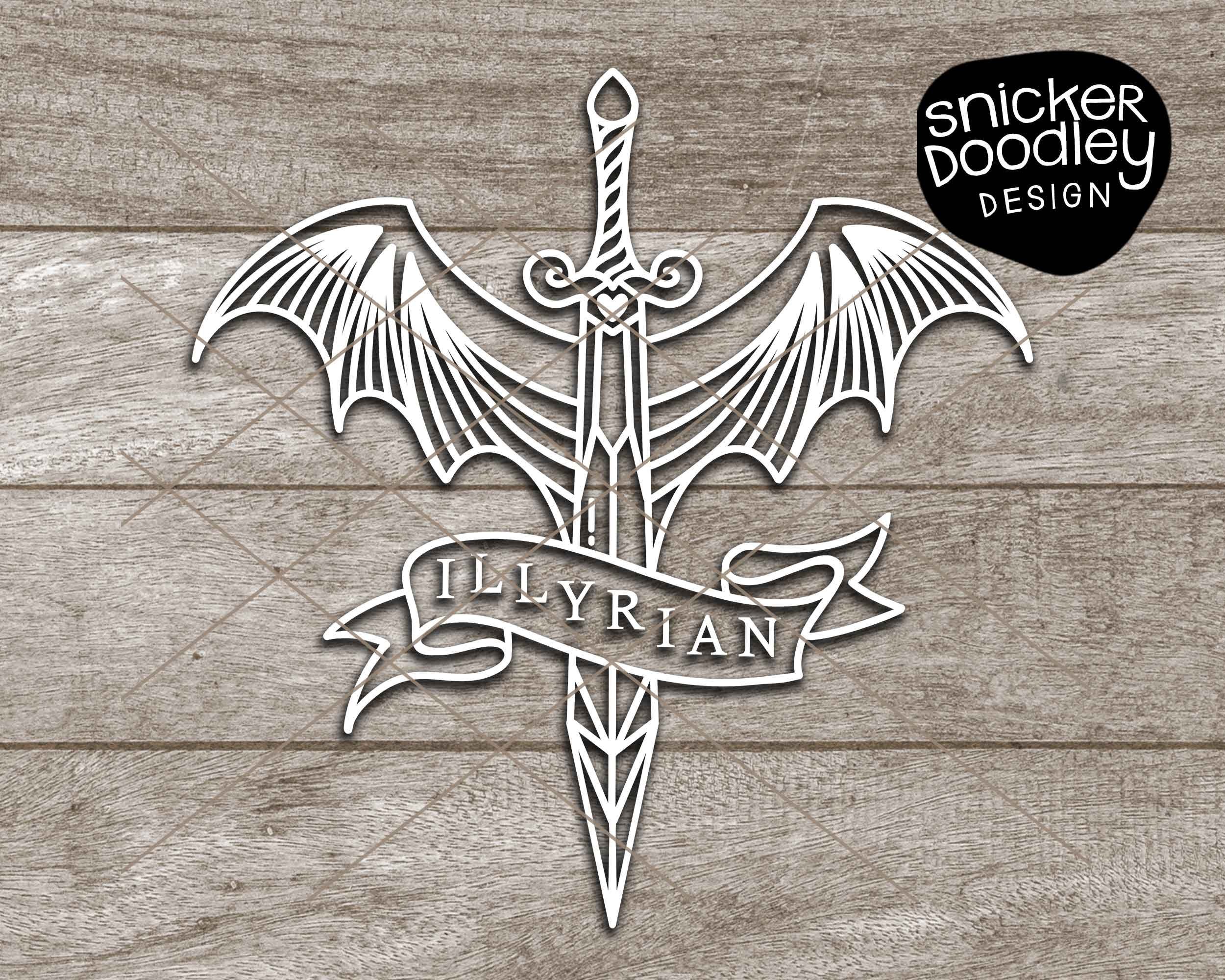 Illyrian Warrior Crest • Wingspan • Sword SVG Cut Files for Cricut ...
