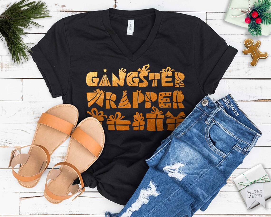 Gangster Wrapper SVG Cut File for Cricut Silhouette Cutting Machines Get Your Christmas Merch ...