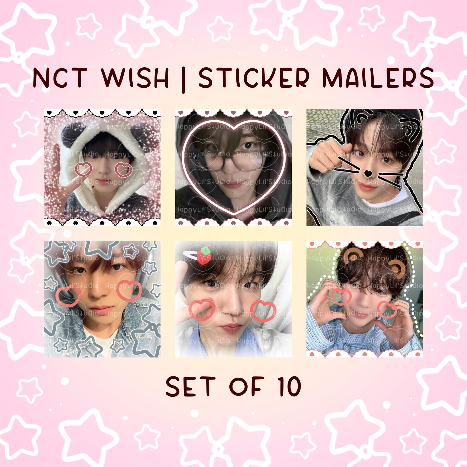 NCT WISH | Kpop Mail Stickers | Happy Mail Stickers | Kpop Stickers ...