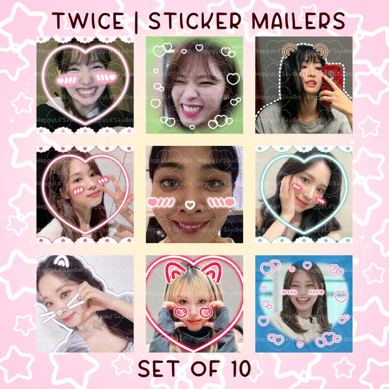 TWICE | Kpop Mail Stickers | Happy Mail Stickers | Kpop Stickers | Kpop ...
