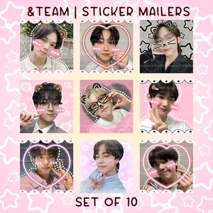 ANDTEAM | &TEAM Kpop Mail Stickers | Happy Mail Stickers | Kpop ...