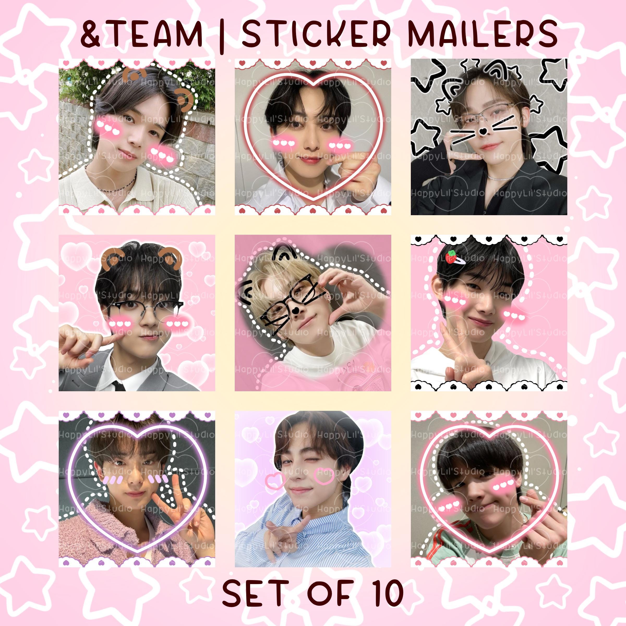ANDTEAM | &TEAM Kpop Mail Stickers | Happy Mail Stickers | Kpop ...