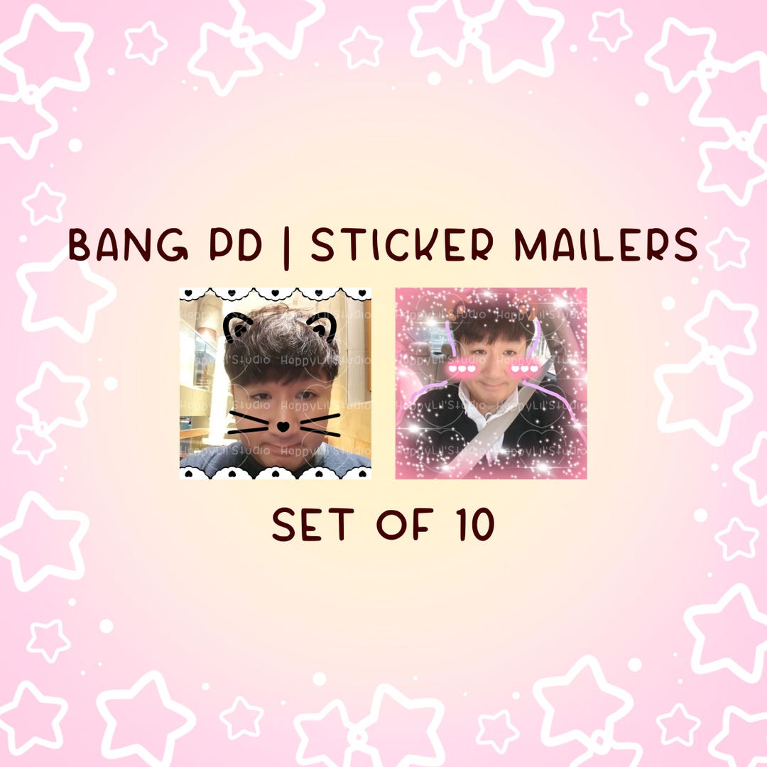 BANG PD | Kpop Mail Stickers | Happy Mail Stickers | Kpop Stickers ...