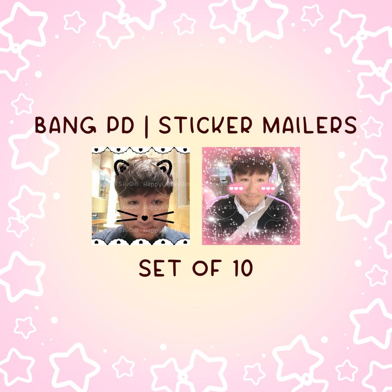 BANG PD | Kpop Mail Stickers | Happy Mail Stickers | Kpop Stickers ...