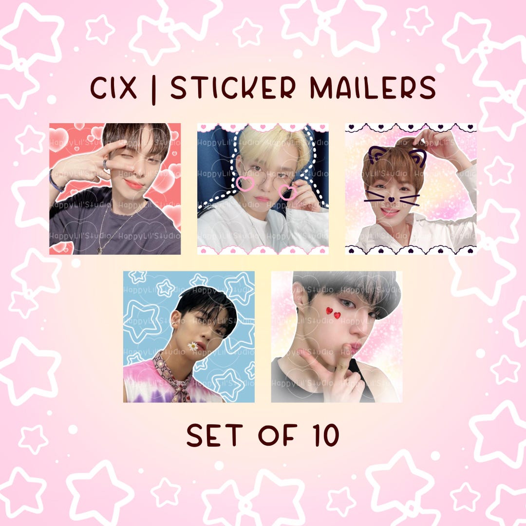 CIX | Kpop Mail Stickers | Happy Mail Stickers | Kpop Stickers | Kpop ...