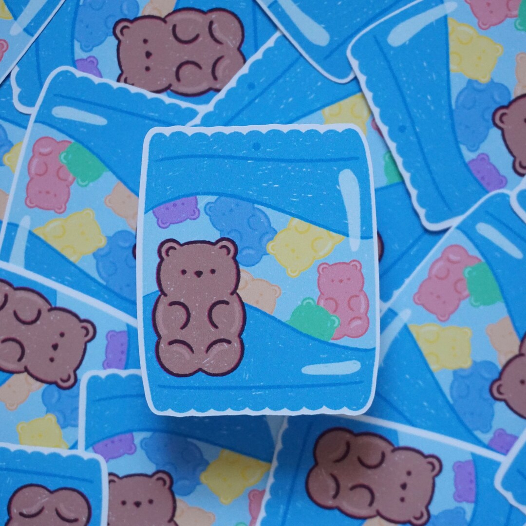 Happylil' Gummies Soft Matte Vinyl Die-cut Sticker | Gummy Bears ...