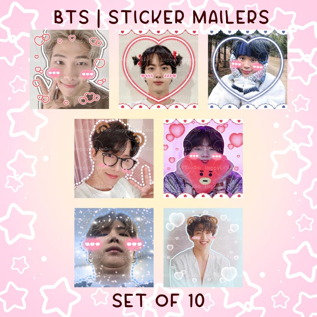 BTS | Kpop Mail Stickers | Happy Mail Stickers | Kpop Stickers | Kpop ...