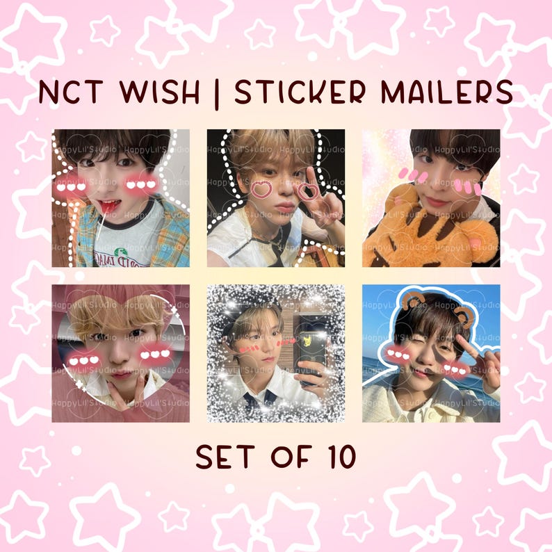 NCT WISH | Kpop Mail Stickers | Happy Mail Stickers | Kpop Stickers ...