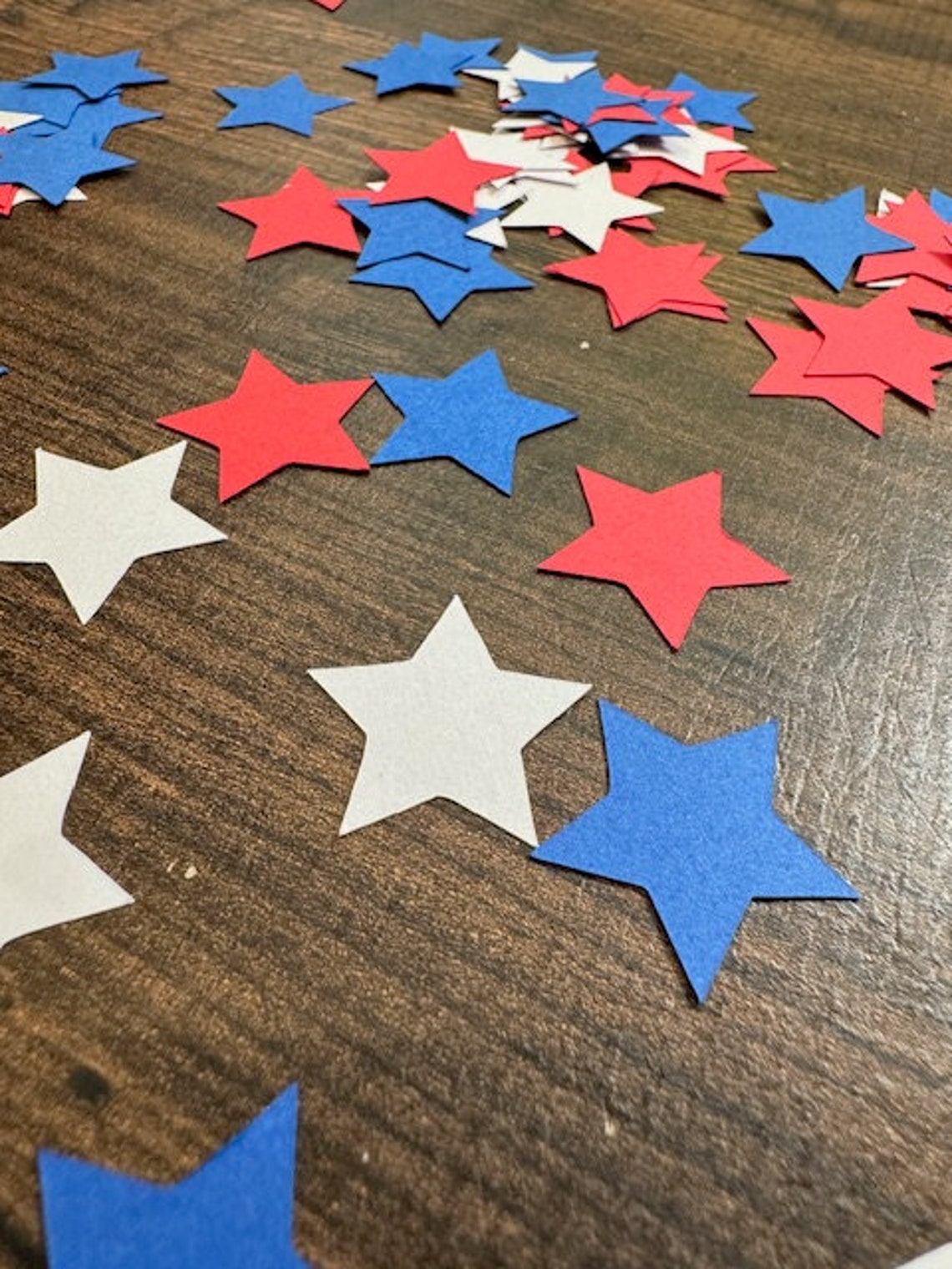 4th of July Confetti Patriotic Confetti Red White and Blue Star ...