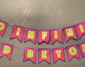 TWO Infinity and Beyond! Toy Story Banner - Etsy
