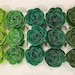 Green Paper Roses- Green Paper Flowers - Etsy