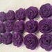 Purple Paper Roses Purple Paper Flowers - Etsy