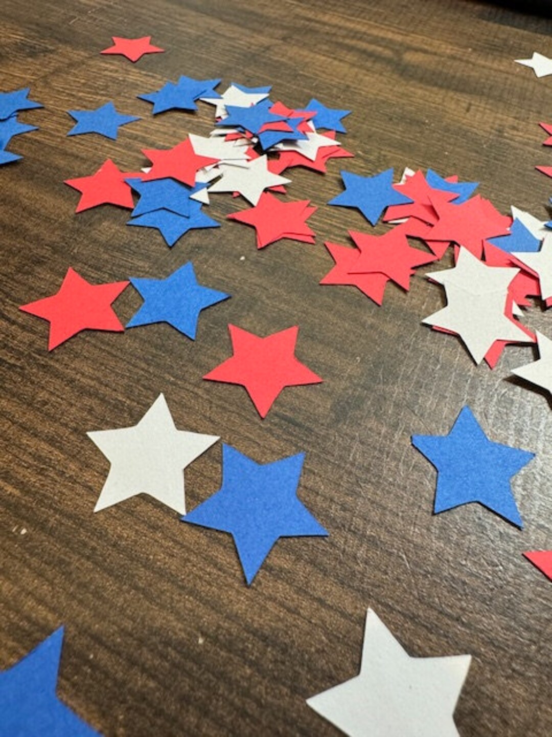 4th of July Confetti - Patriotic Confetti - Red White and Blue Star ...