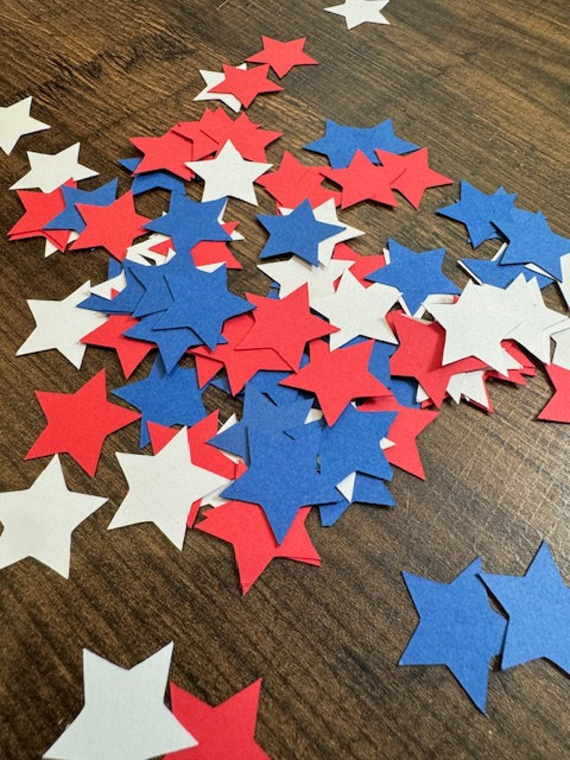 4th of July Confetti Patriotic Confetti Red White and Blue Star ...