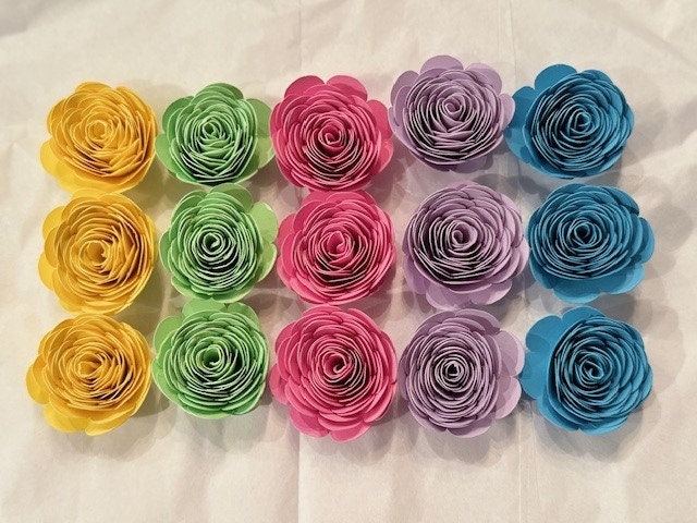 Pastel Paper Roses Pastel Paper Flowers - Etsy
