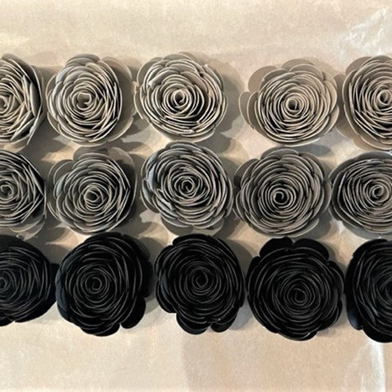 Gold Paper Flowers - Etsy