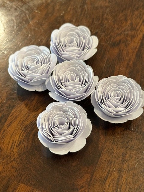 White Paper Roses - White Paper Flowers - Etsy