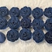 Navy Paper Roses - Navy Paper Flowers - Etsy