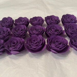 Purple Paper Roses Purple Paper Flowers - Etsy