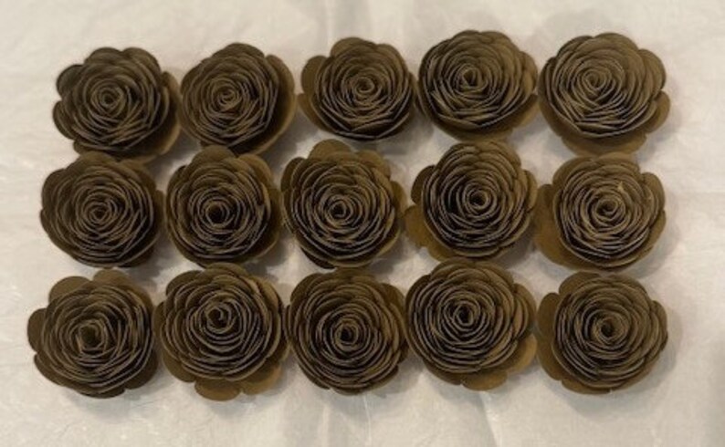 Kraft Brown Paper Roses - Kraft Brown Paper Flowers - Etsy